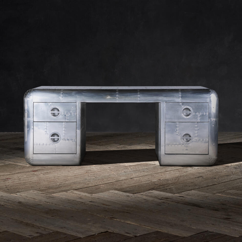 Timothy Oulton Aviator Blackhawk Valkyrie Desk - Timothy Oulton